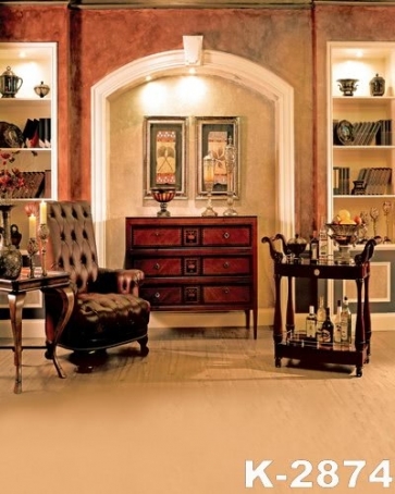 European Renovation Bookshelf Background Studio Backdrop