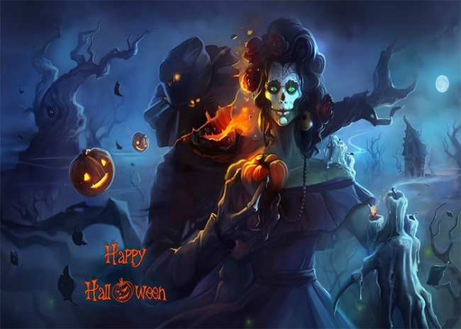 White Skeleton Skull Halloween Backdrop Photo Booth Stage Photography ...