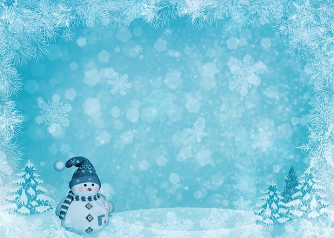 Small Snowman Snowflake Backdrop Christmas Party Decoration Photography ...