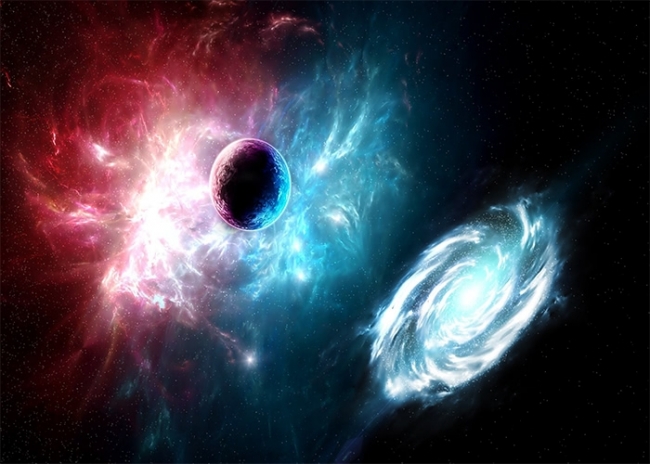 Sparkly Galaxy Outer Space Backdrop Studio Stage Photography Background