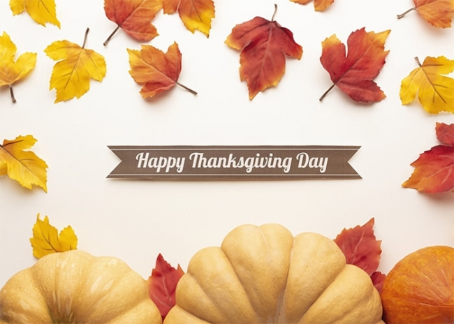 Maple Leaf Pumpkin Theme Happy Thanksgiving Day Party Backdrop ...