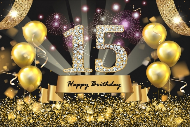 Happy 15th Birthday Balloon