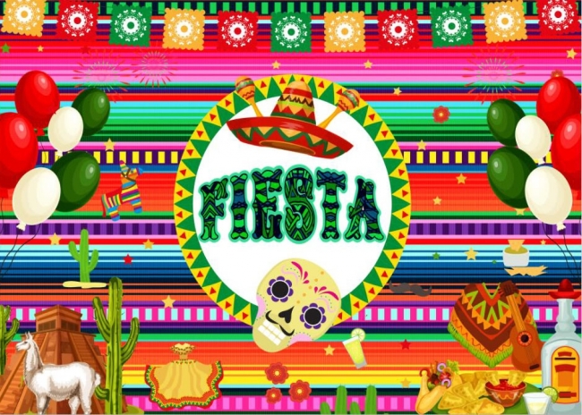fiesta theme party background