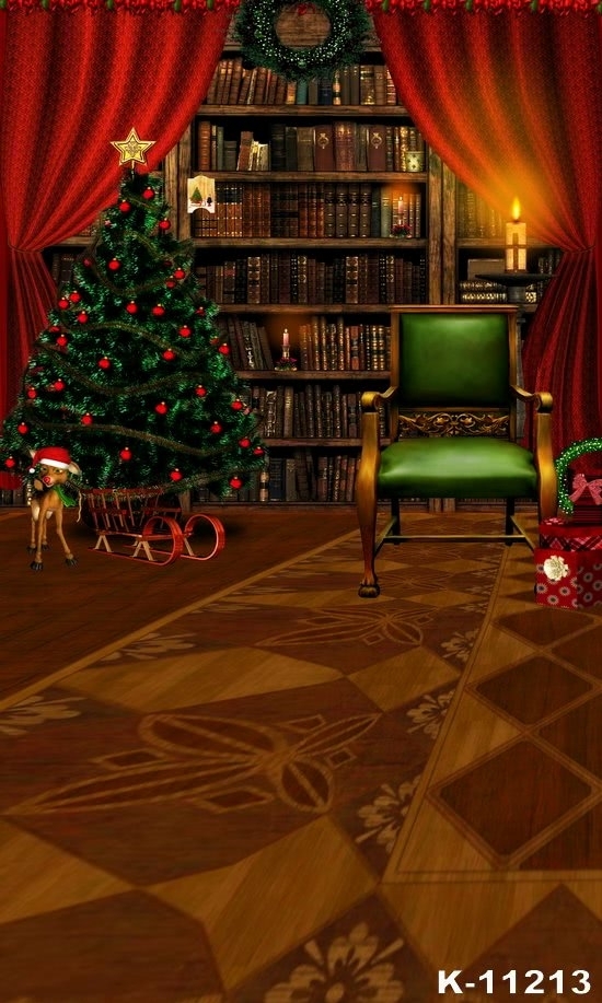 Christmas Tree in Study Backdrops for Photography