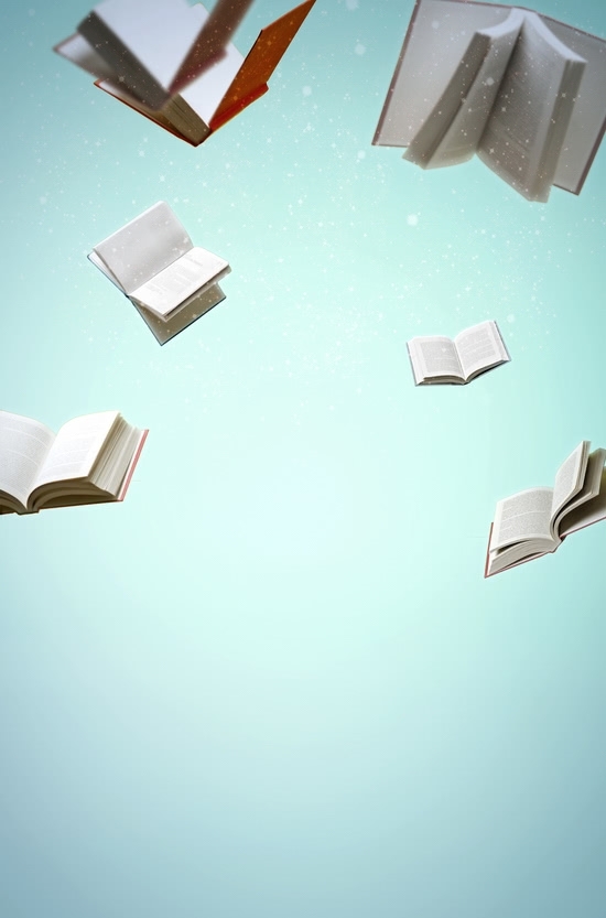 Book Themed Backdrop Studio Portrait Photography Background Prop