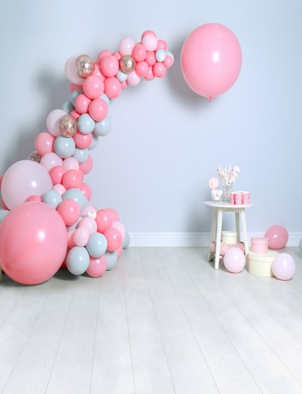 Baby Shower Backdrop With Balloons Custom Studio Portrait Photography ...