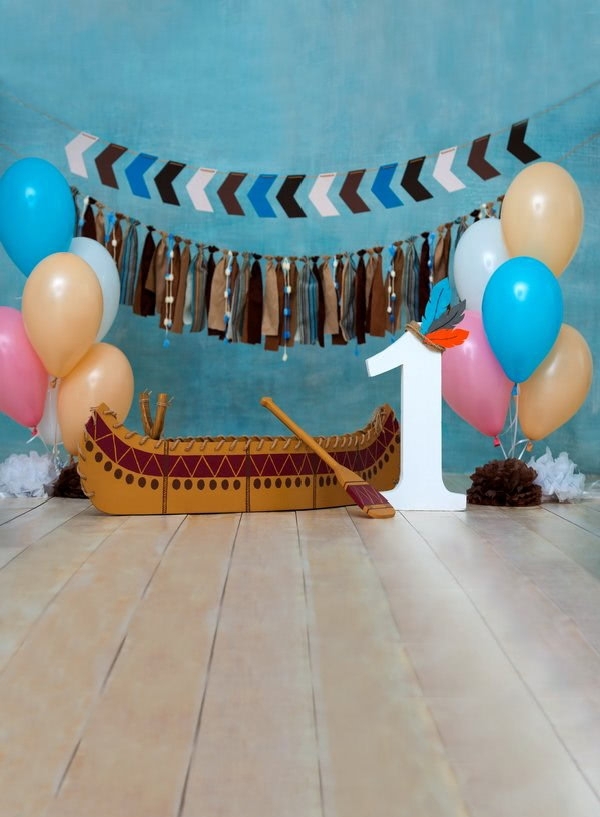 Baby First 1 Year Old Happy 1st Birthday Party Backdrop Studio Portrait ...