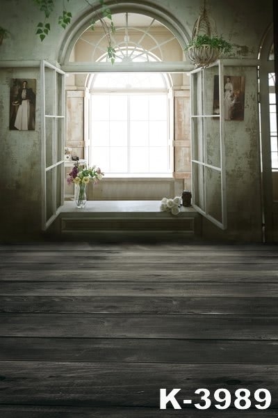 Studio Background For Wedding Retro Indoor Plank Floor Wedding Photo