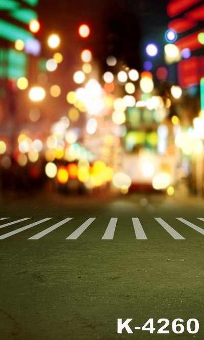 Busy Street Zebra Crossing Building Studio Backdrop Vinyl Photography ...