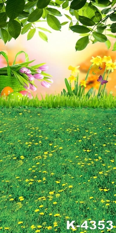 Grass Flower Custom Background Newborn Baby Photography Props