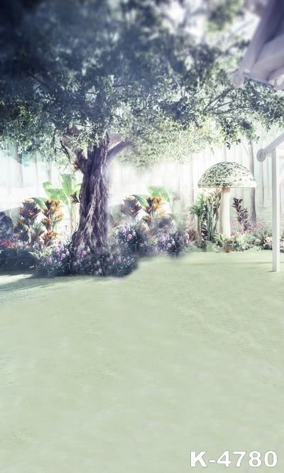 Beautiful Scenic Countryside Trees Vinyl Photo Wall Backdrops