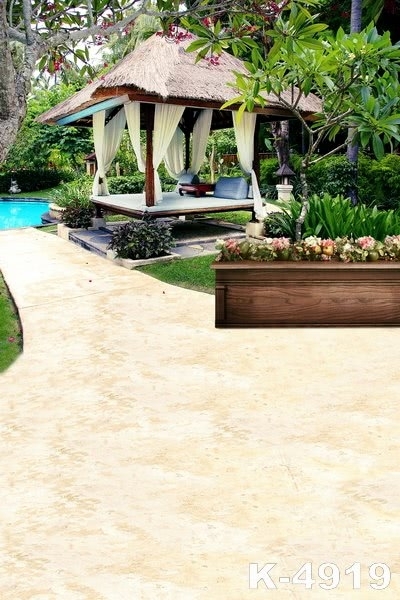 Swimming Pool Summerhouse Building Scenic Backdrops Vinyl Photography ...