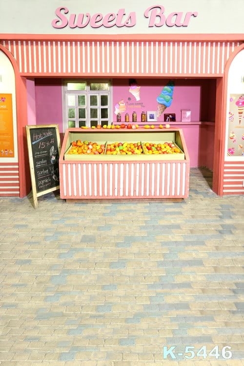 Sweets Bar Fruits Ice Cream Children's Photography Backdrops