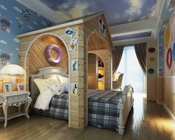 Luxury Lovely Kid Bedroom Bed Backdrop Video Background Photography ...
