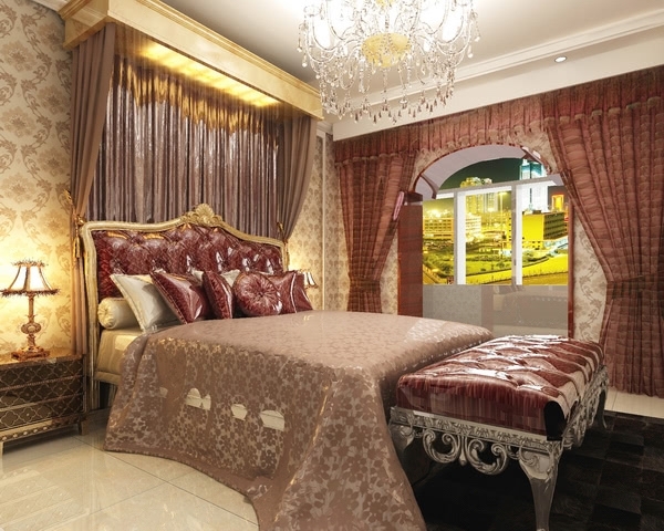 Luxury Big Bed Bedroom Backdrop Decoration Prop Video Photography ...