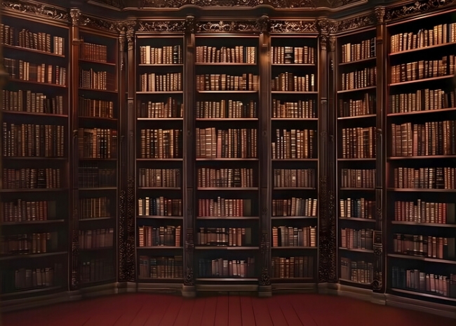 Vintage Bookcase Library Bookshelf Backdrop Studio Party Photography ...