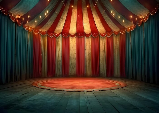 circus tent inside background