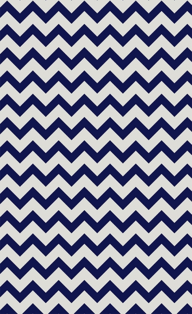 Navy Blue Chevron Pattern